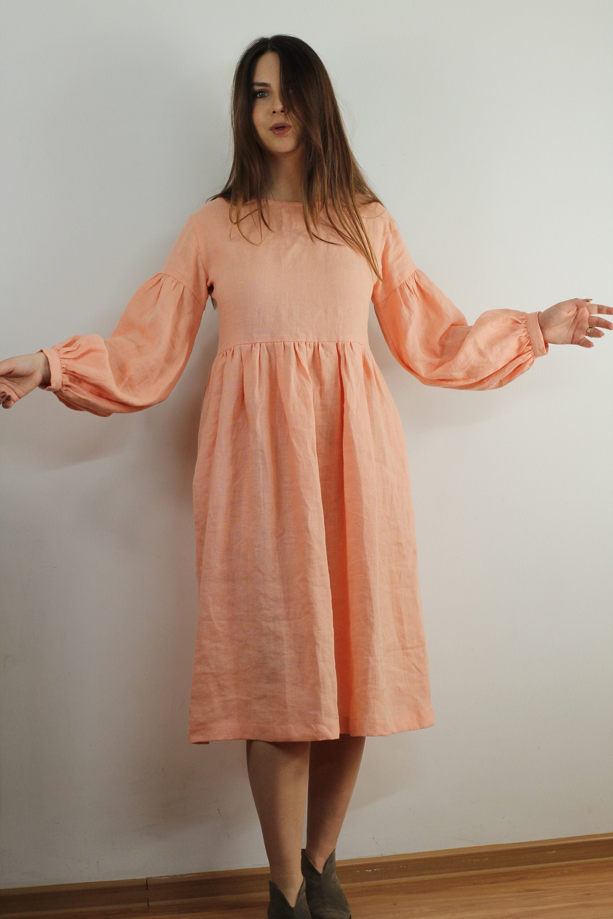 Made to Order Pure Linen Dress for Women / Linen Summer Dress - Etsy