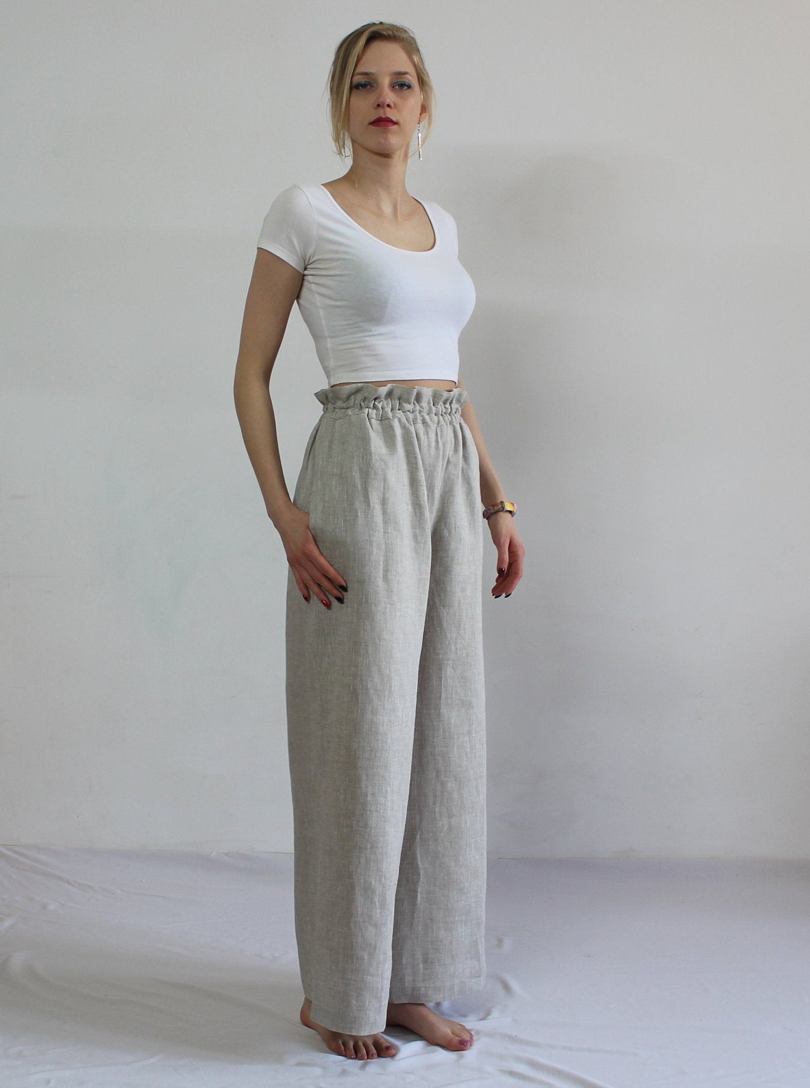 Made to Order Linen Pants/ Women Pants/ Linen Pants With | Etsy