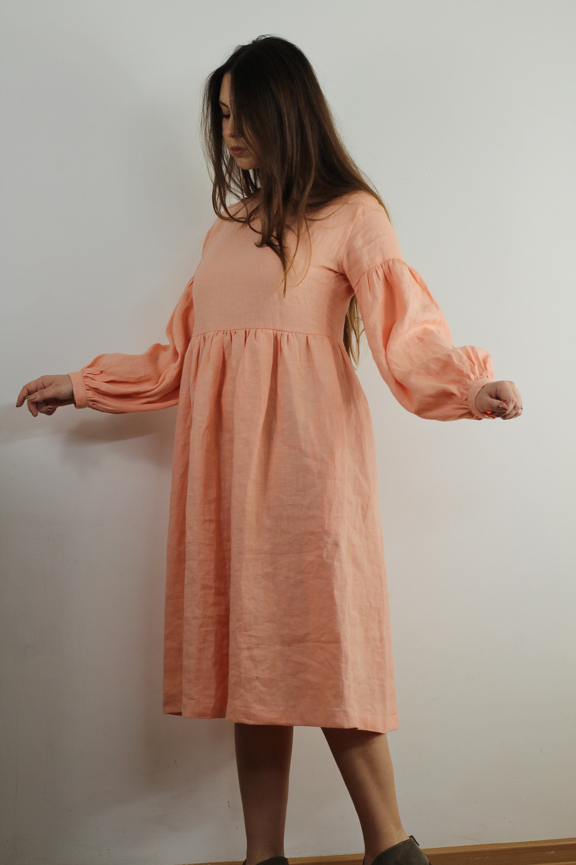 Made to Order Pure Linen Dress for Women / Linen Summer Dress - Etsy