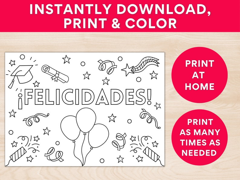 Printable Graduation Coloring Card, Congratulations Graduation ...