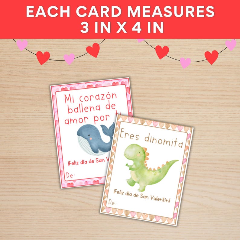 Spanish Valentine's Day Printable Cards, Valentine Watercolor Cards ...