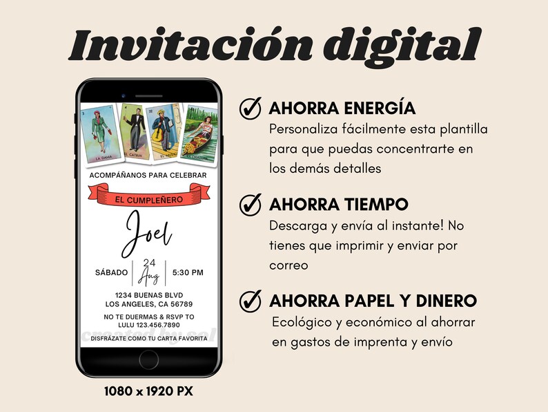 Loteria Birthday Party Invitation Lotería Fiesta Invite - Etsy