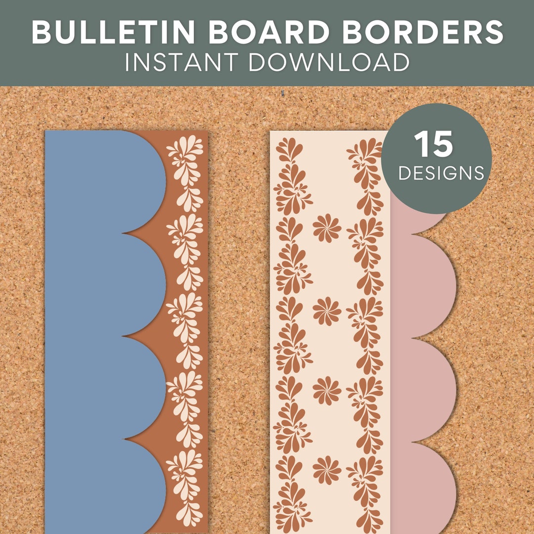 Neutral Classroom Bulletin Board Borders, Spanish Classroom Decor ...
