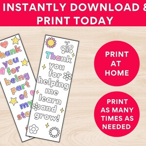 Printable Teacher Appreciation Gift, Teacher Thank You, End of the Year ...