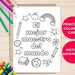 Spanish Printable Teacher Appreciation Gift Coloring Card, Colorable ...