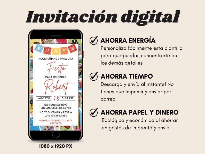 Loteria Invitación, Fiesta De Cumpleaños De Lotería, Spanish Loteria ...