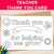 Printable Teacher Appreciation Gift, Teacher Thank You, End of the Year ...