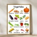 Educational Spanish Fruits and Vegetables Posters Food - Etsy