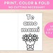 Printable Mother's Day Coloring Card, Colorable Birthday Card, Coloring ...