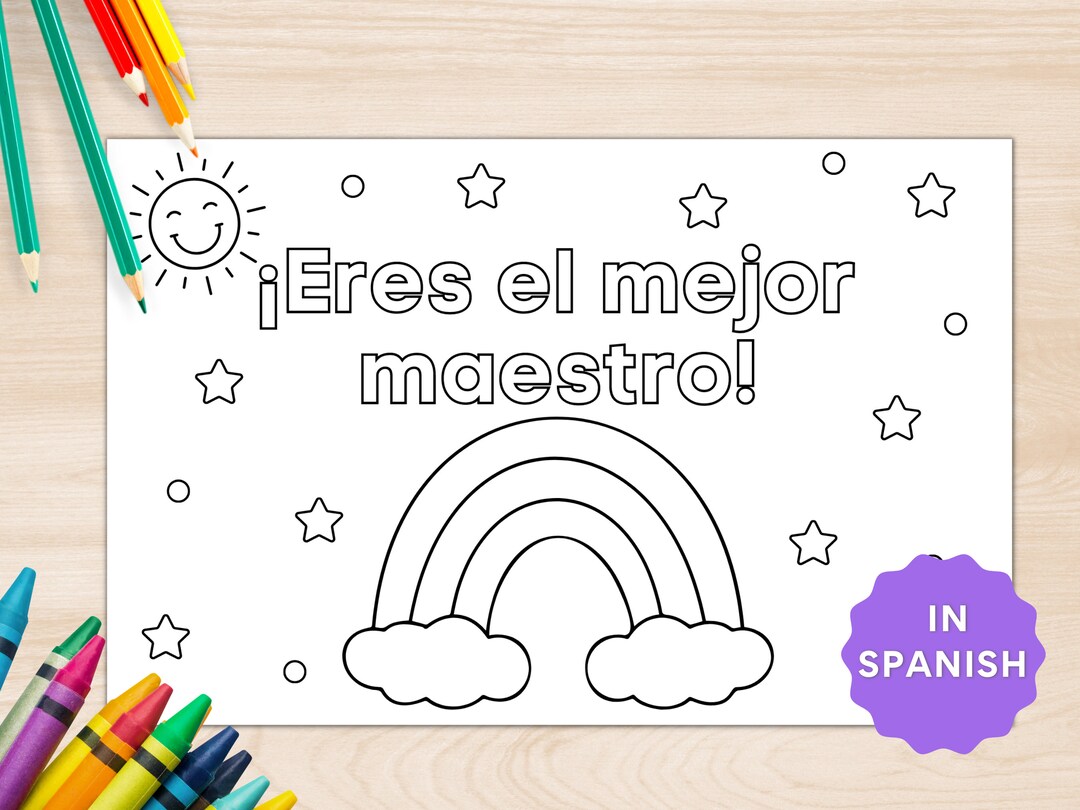 Spanish Bilingual End of Year Teacher Gift, Teacher Appreciation ...