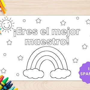 Spanish Bilingual End of Year Teacher Gift, Teacher Appreciation ...
