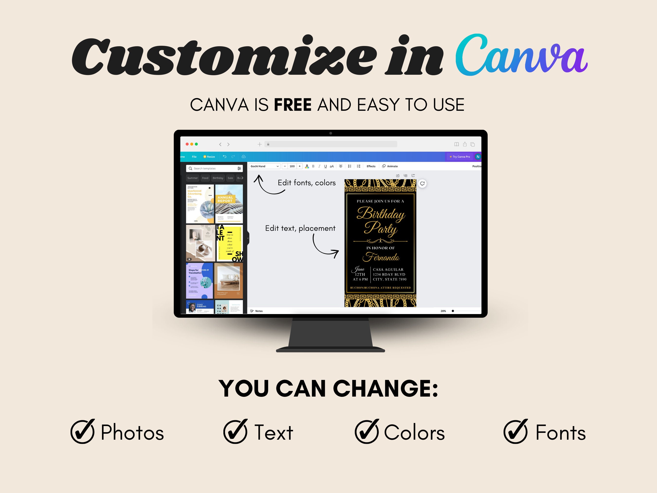 Buchon Birthday Buchona Party Theme Invite Belico Belica - Etsy