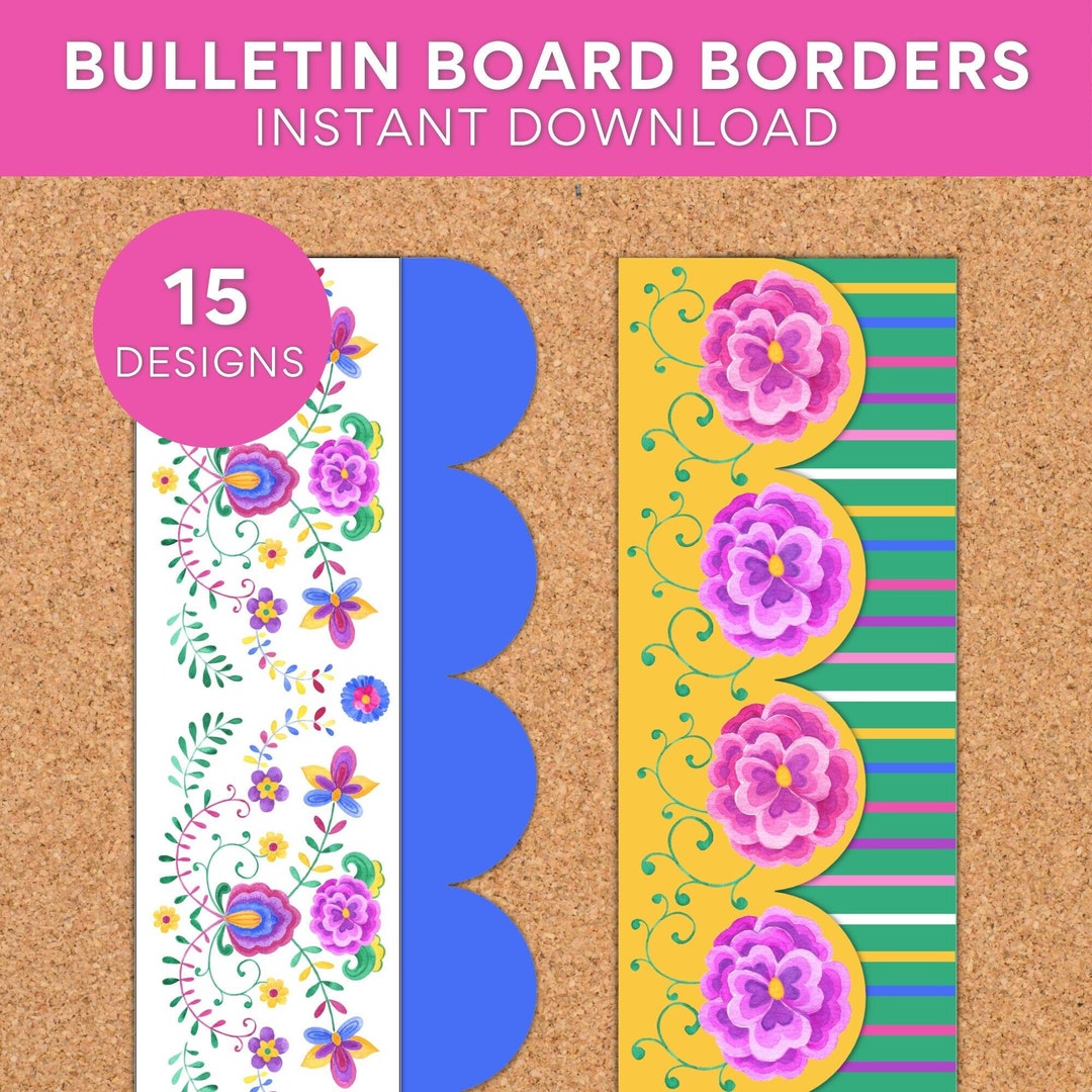 Classroom Bulletin Board Borders Spanish Classroom Decor - Etsy México