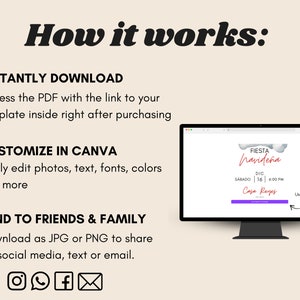 Spanish Christmas Party Invitation, Invitacion Digital Fiesta De Navidad, Bilingual Christmas ...