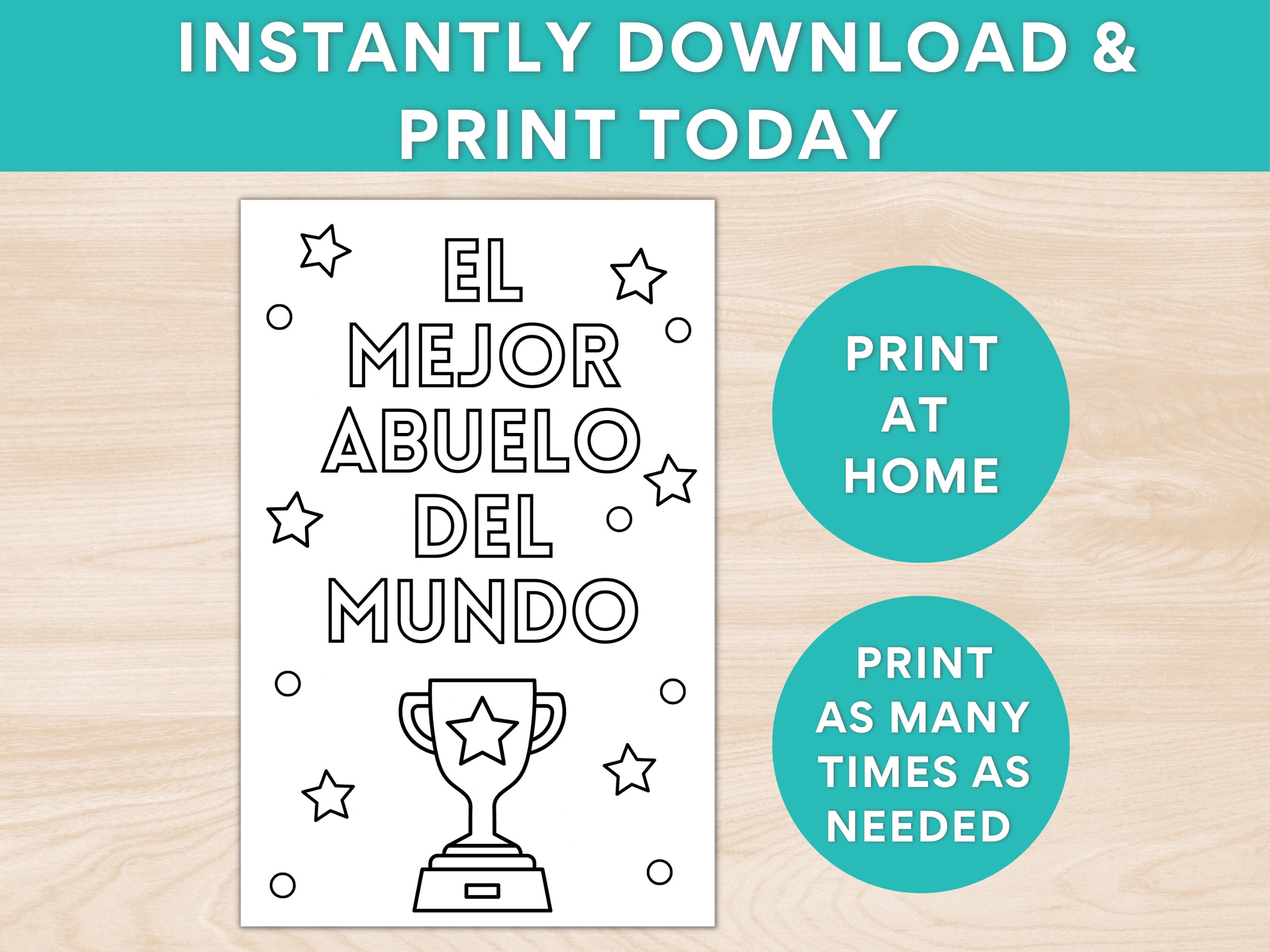 Fathers Day Printable Card Spanish, Feliz Dia Del Padre, Dia De Los ...