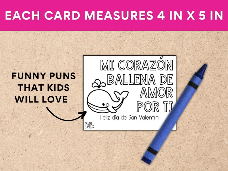 Spanish Valentine's Day Printable Cards, Valentine Coloring Cards ...