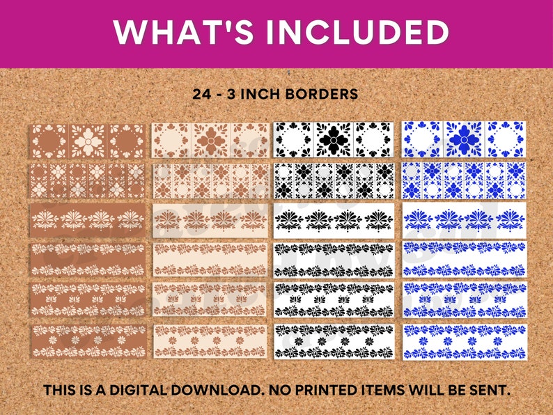 Classroom Bulletin Board Borders Boho Classroom Decor - Etsy