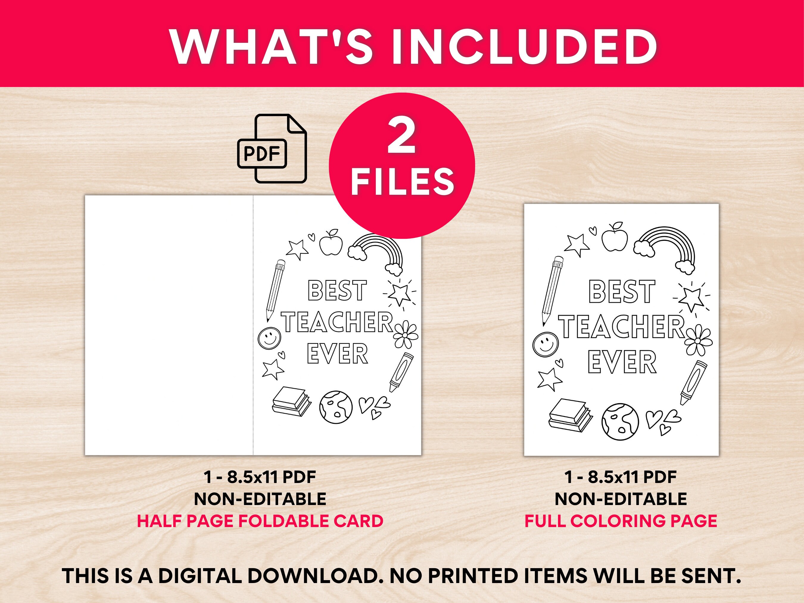 Instant Download End of Year Teacher Gift, Teacher Appreciation ...