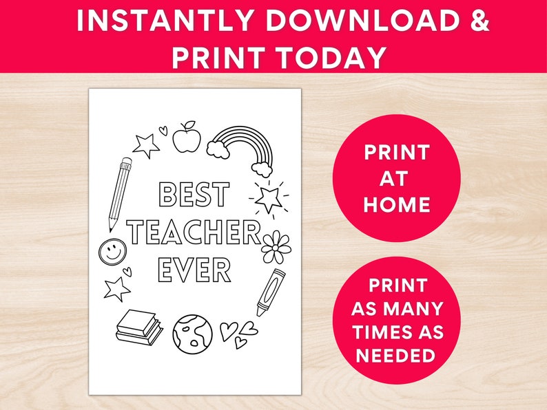 Instant Download End of Year Teacher Gift, Teacher Appreciation ...