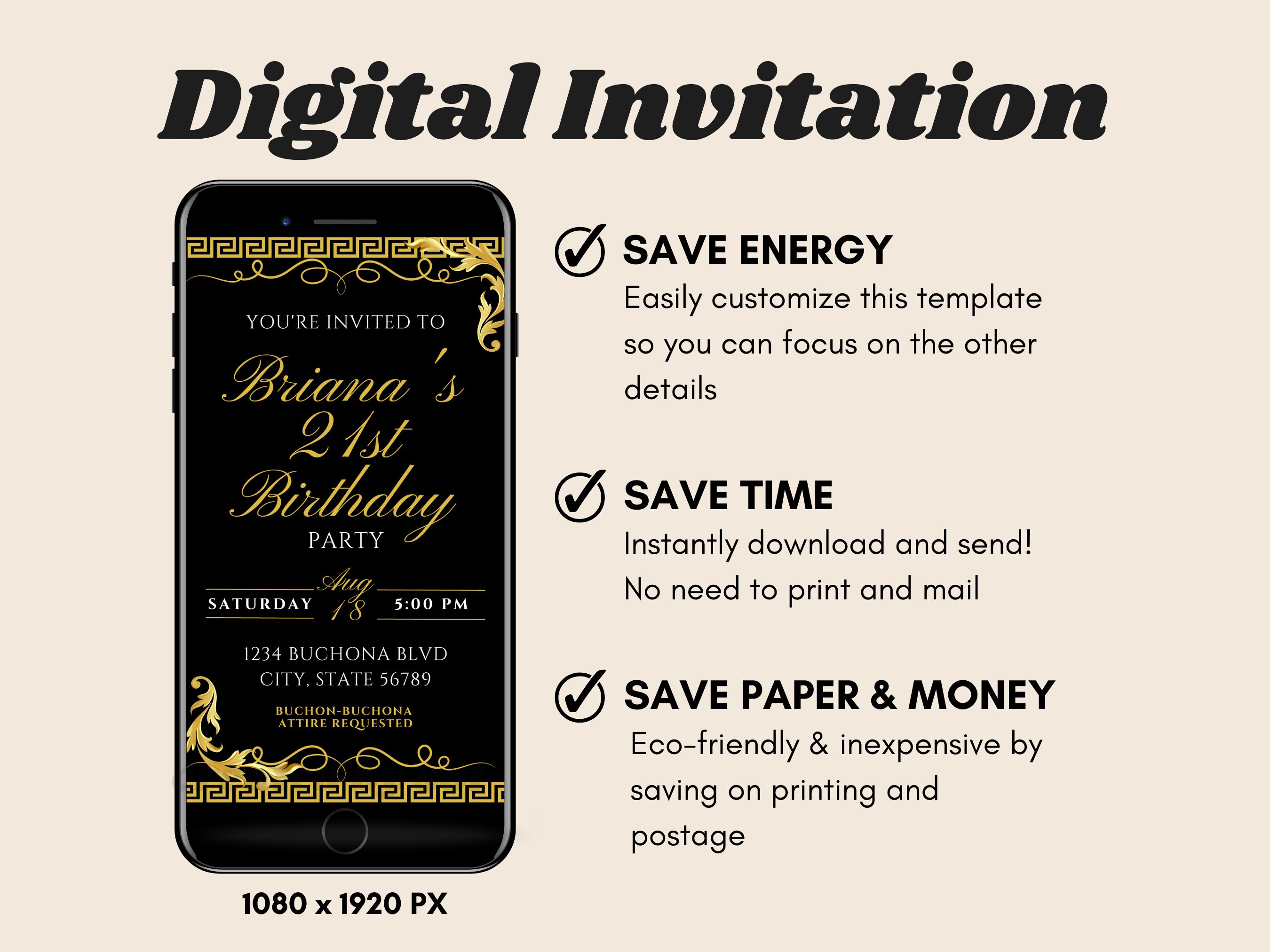 Buchona Birthday, Buchon Party Theme Invite, Belico Belica Party ...