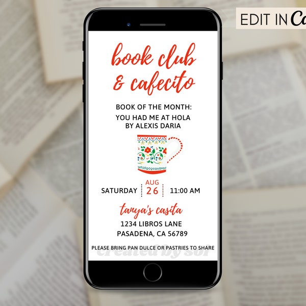 Coffee Club Invitation - Etsy
