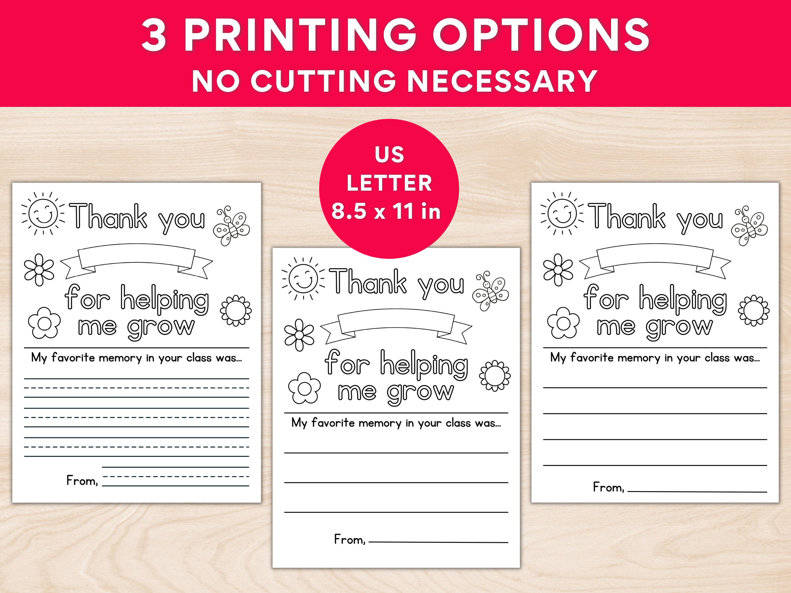 Teacher Appreciation Coloring Page Printable, Teacher Thank You Card ...