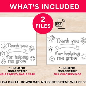 Printable Teacher Appreciation Gift, Teacher Thank You, End of the Year ...