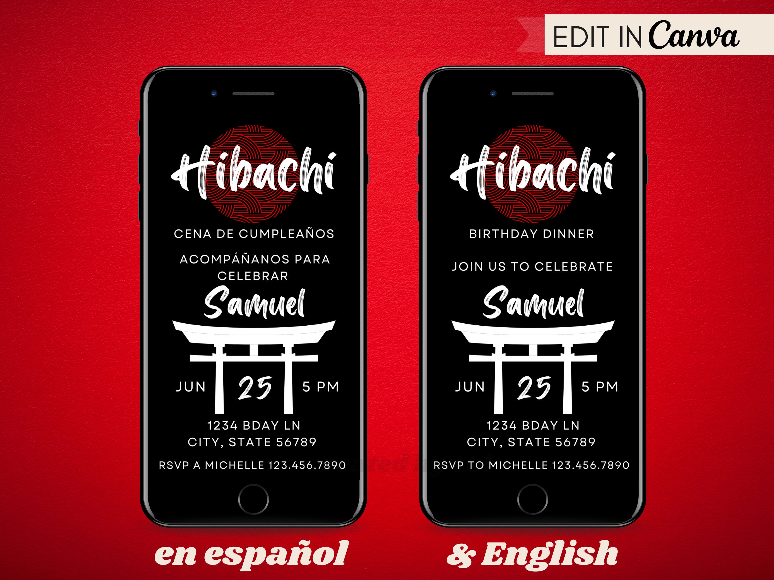 Hibachi Invitation, Dinner Party Invitation, Hibachi Night Invite ...