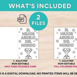 Fathers Day Printable Card Spanish, Feliz Dia Del Padre, Dia De Los ...