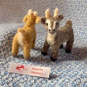 Kit Needle Felted Goat Kit Farm Craft Kit Fiber Art Needle Felting ...