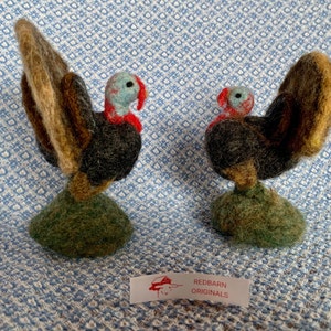 Turkey Needle Felting Kit; Makes Two, Needles Included, Wool DIY Fiber ...