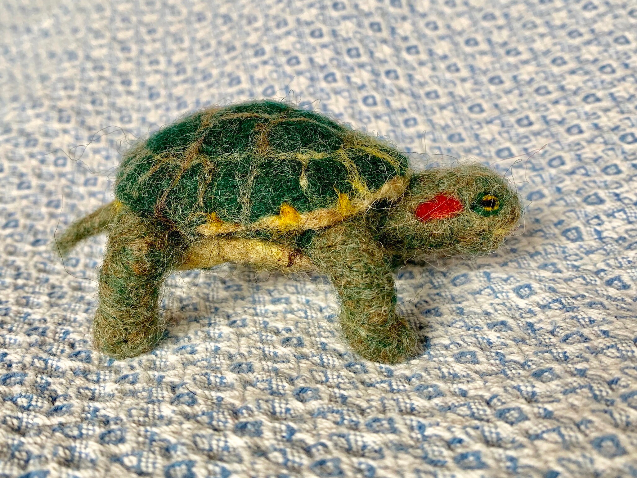 Kit Turtle Needle Felting Kit for 2 Turtles Wool Green and Tan - Etsy