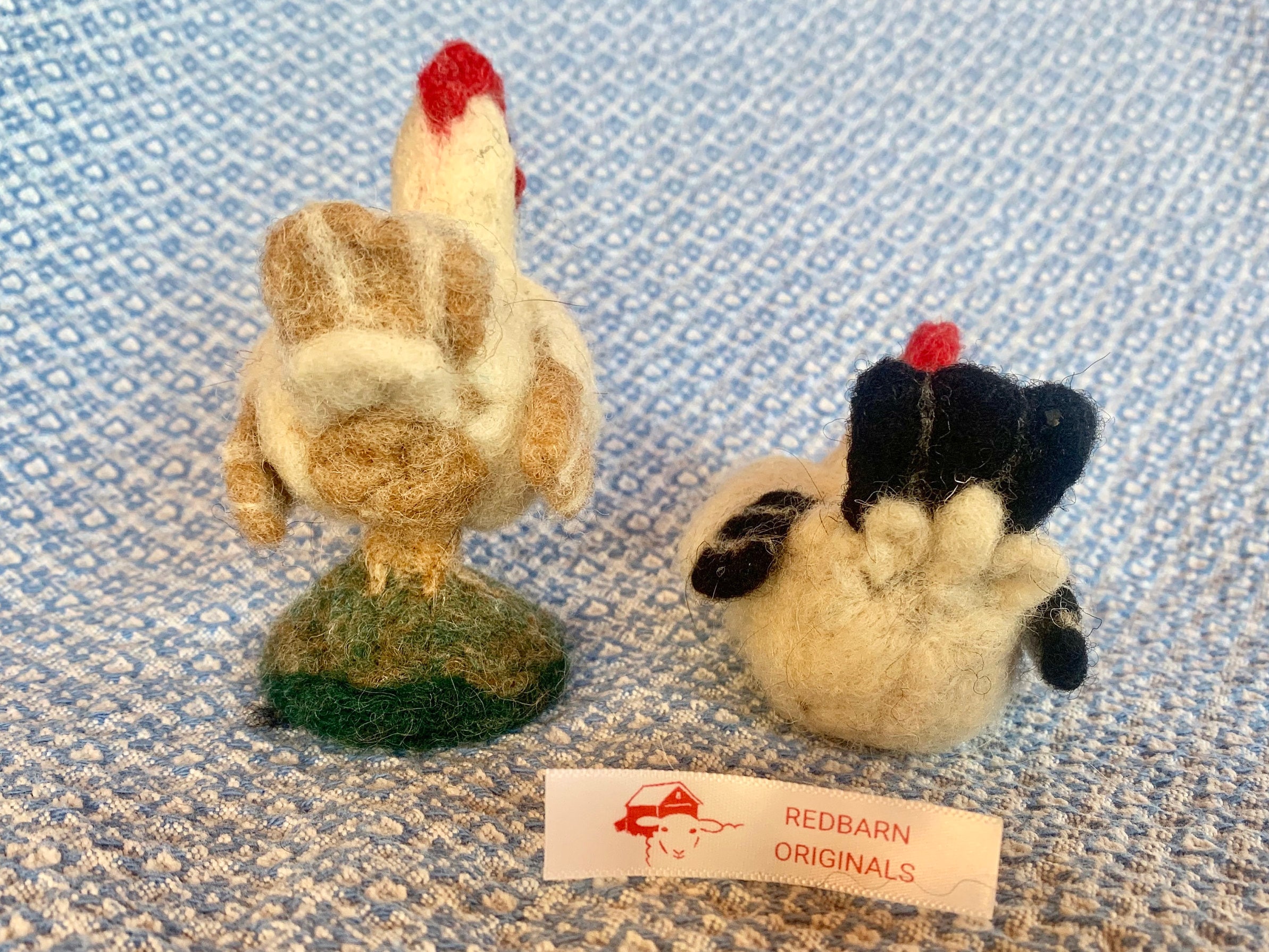 Hen and Rooster Needle Felting Kit: Wool Craft DIY, Needles Included - Etsy