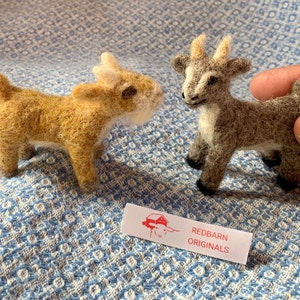 Kit Needle Felted Goat Kit Farm Craft Kit Fiber Art Needle Felting ...