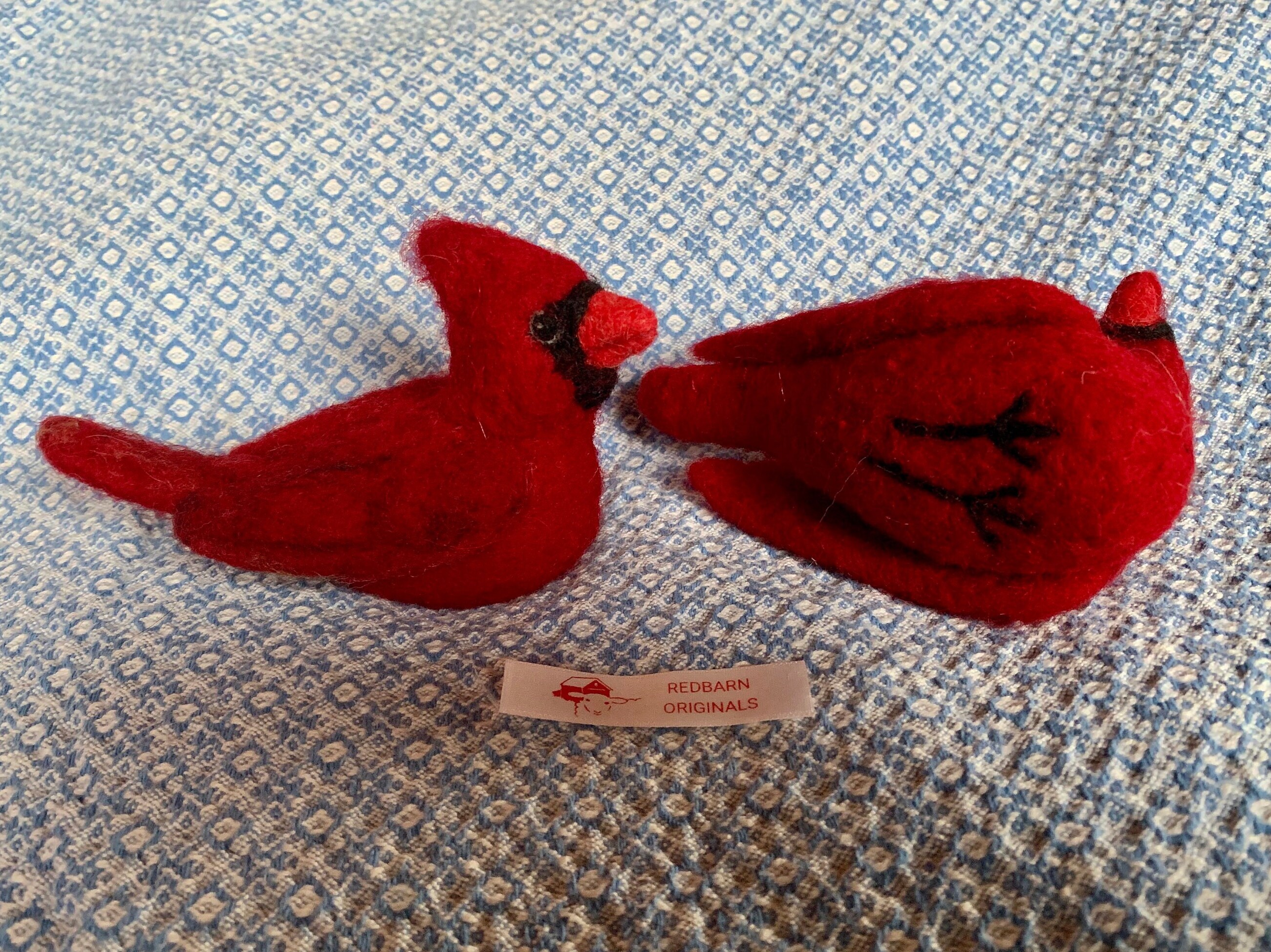 Kit Cardinal Needle Felting Kit Easy Craft Kit Red Bird Kit - Etsy