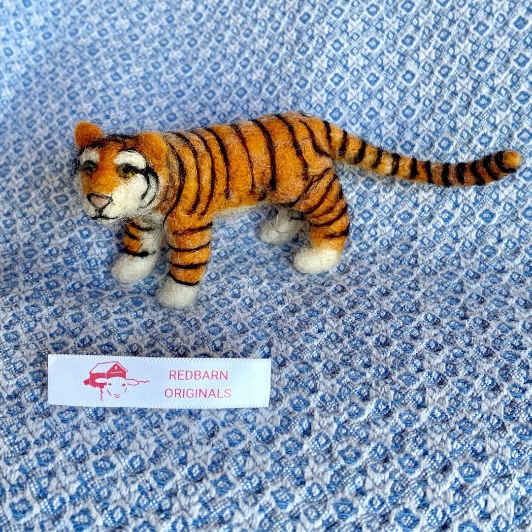 Tiger Needle Felting Kit: DIY Wool Animal Craft, Makes Two,needles ...