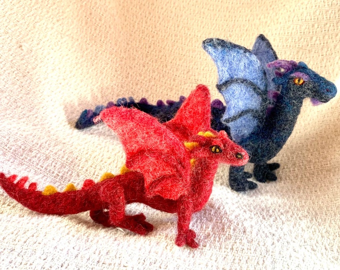 Kit Dragon Needle Felting Kit for One 12 Inch Dragon DIY Craft - Etsy