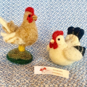 Kit Hen/Rooster Needle Felting Kit Includes 2 Needles All Wool | Etsy