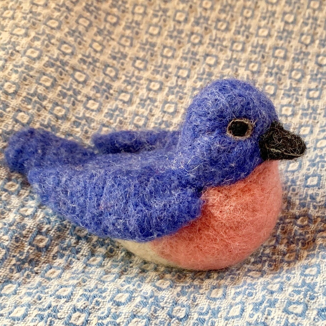 Kit Easy Bluebird Needle Felting Kit Craft Kit Bird Kit Needle Felted ...