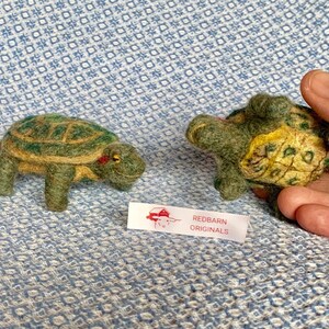 Kit Turtle Needle Felting Kit for 2 Turtles Wool Green and Tan Cute ...