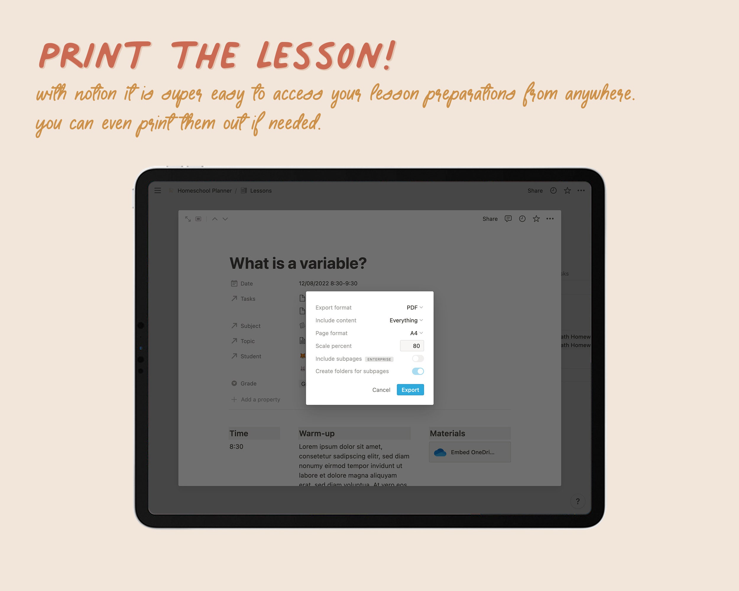 Homeschool Planner NOTION TEMPLATE - Digital Homeschooling Planner for ...
