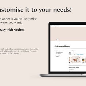 Embroidery Planner NOTION TEMPLATE - Dmc Color Chart and Checklist ...