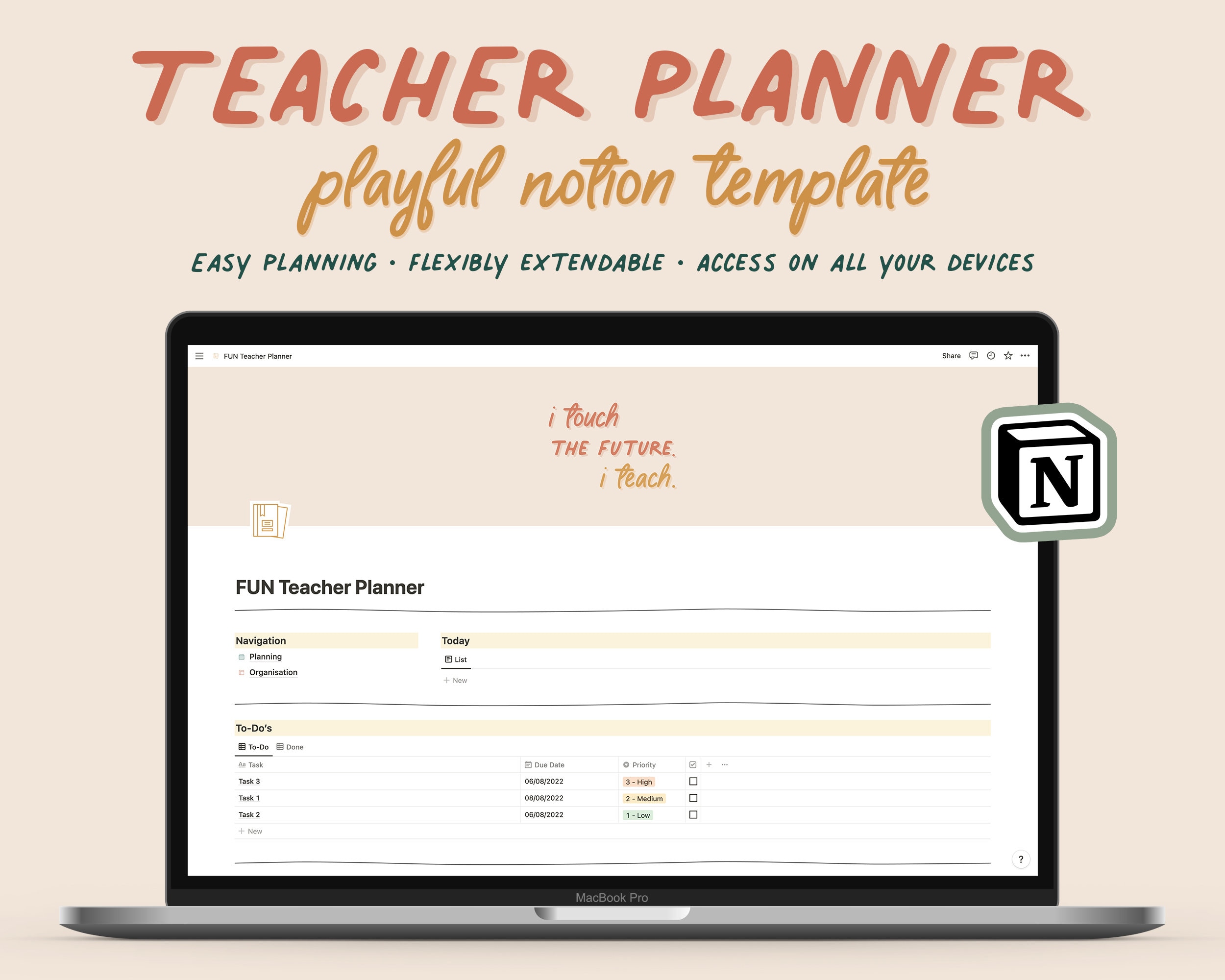 Digital Teacher Planner 2.0 NOTION TEMPLATE - Teacher Calendar for ...