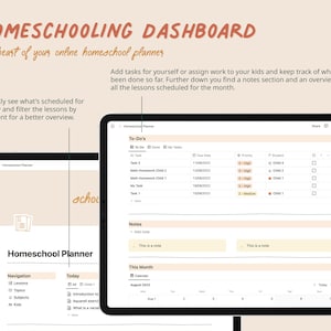Homeschool Planner NOTION TEMPLATE - Digital Homeschooling Planner for ...