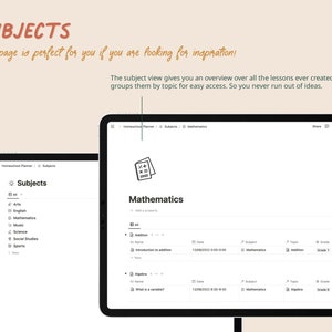 Homeschool Planner NOTION TEMPLATE - Digital Homeschooling Planner for ...