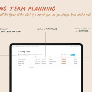 Digital Teacher Planner 2.0 NOTION TEMPLATE - Teacher Calendar for ...