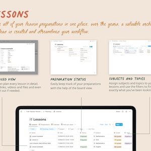 Digital Teacher Planner 2.0 NOTION TEMPLATE - Teacher Calendar for ...