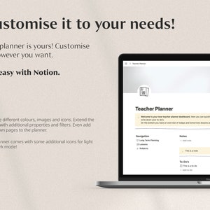 Digital Teacher Planner NOTION TEMPLATE - Teacher Calendar for Lesson ...
