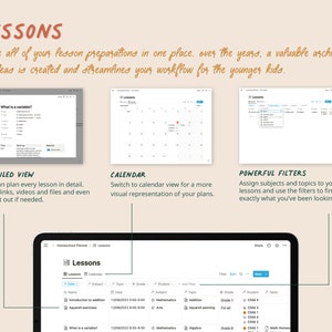 Homeschool Planner NOTION TEMPLATE - Digital Homeschooling Planner for ...