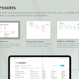 Digital Teacher Planner 2.0 NOTION TEMPLATE - Teacher Calendar for ...
